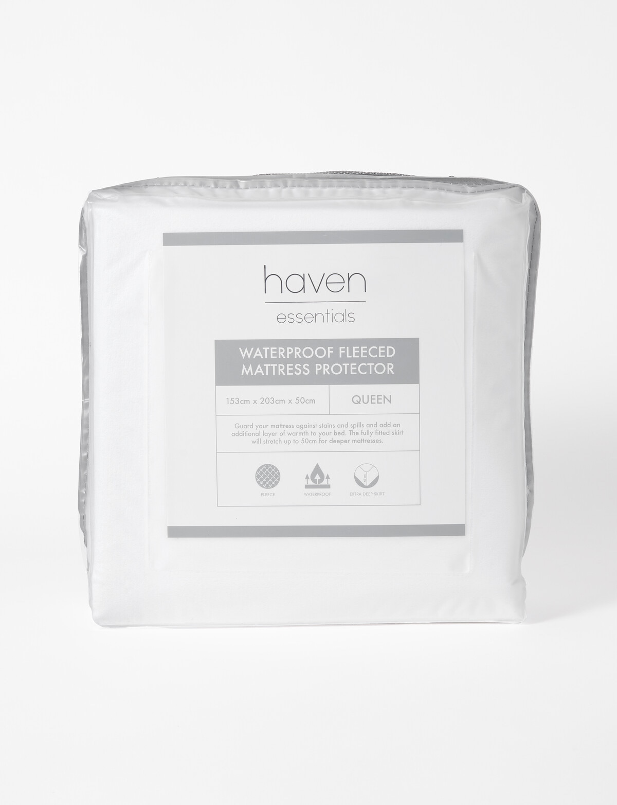 Haven Essentials Waterproof Fleeced Mattress Protector - Underlays ...