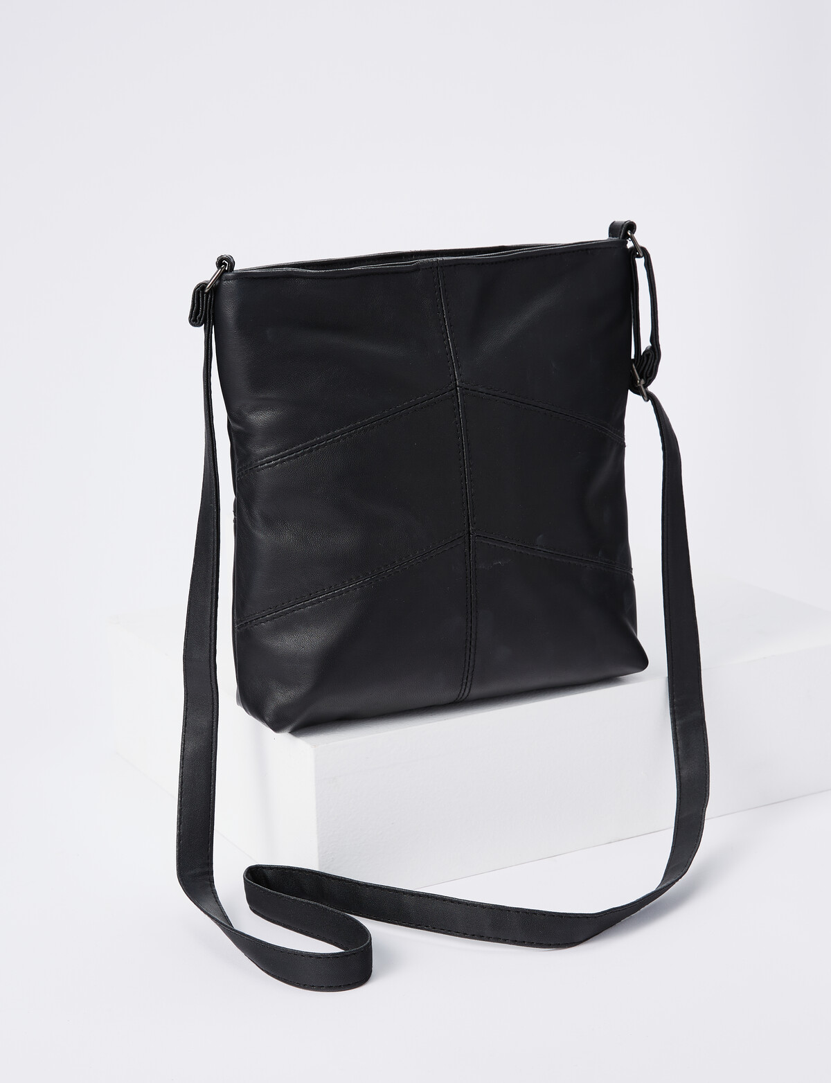 Milano Front Pocket Cross-Body Bag, Black - Handbags