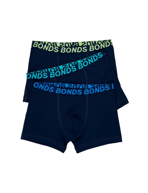 Bonds Sport Trunk, 3-Pack, Navy - Underwear