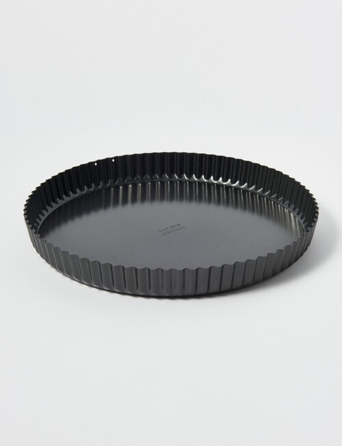 Bakers Delight Loose Base Round Fluted Quiche Pan, 30cm - Bakeware