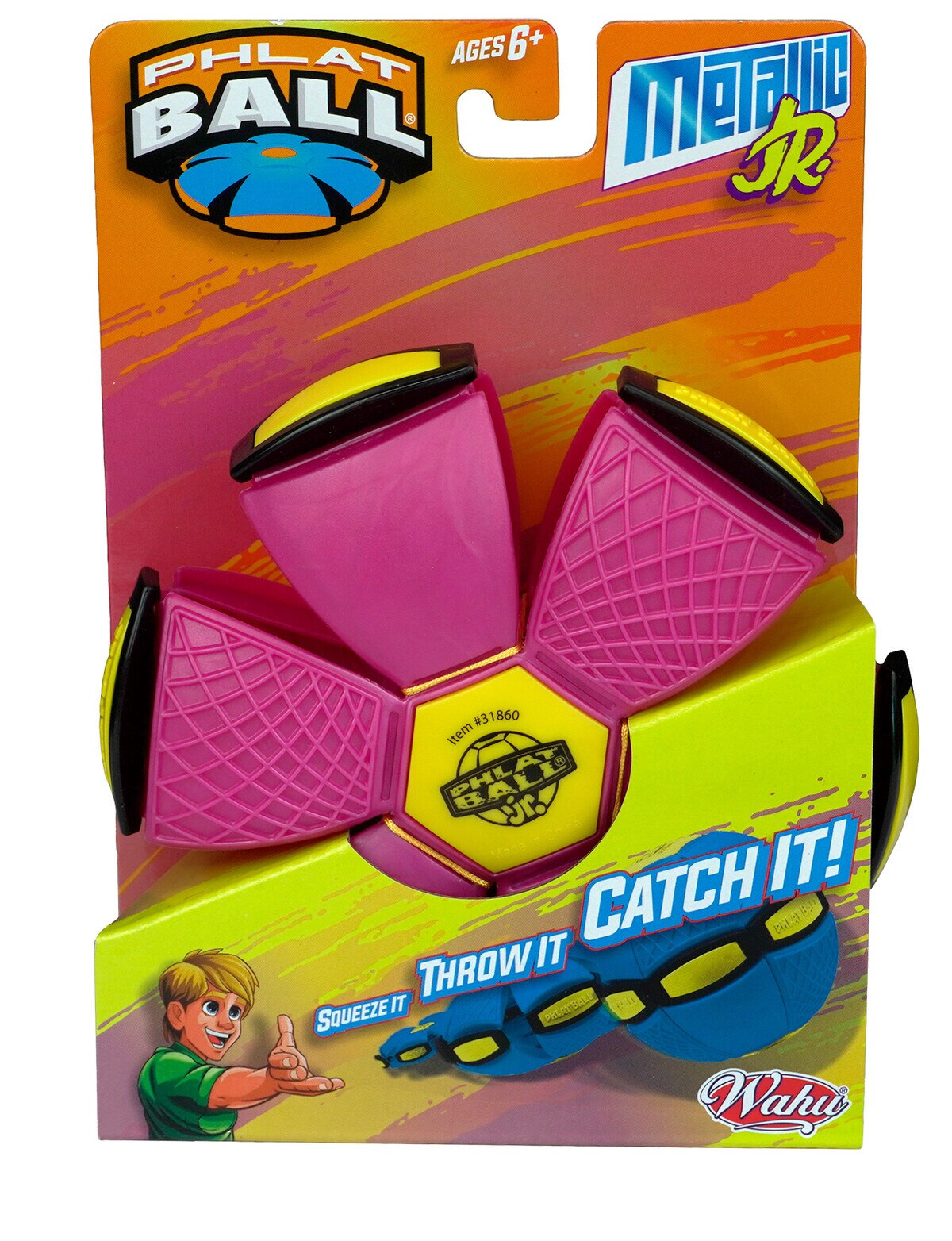 Wahu Phlat Ball Jr Metalllic, Assorted - Scooters & Outdoor Toys