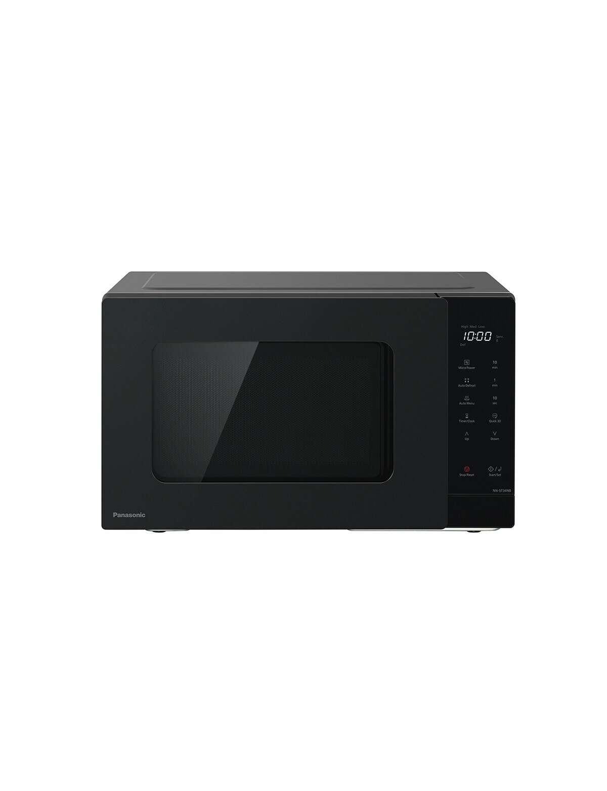 Panasonic 25L Microwave Oven, Black, NN-ST34NBQPQ - Microwaves & Mini Ovens
