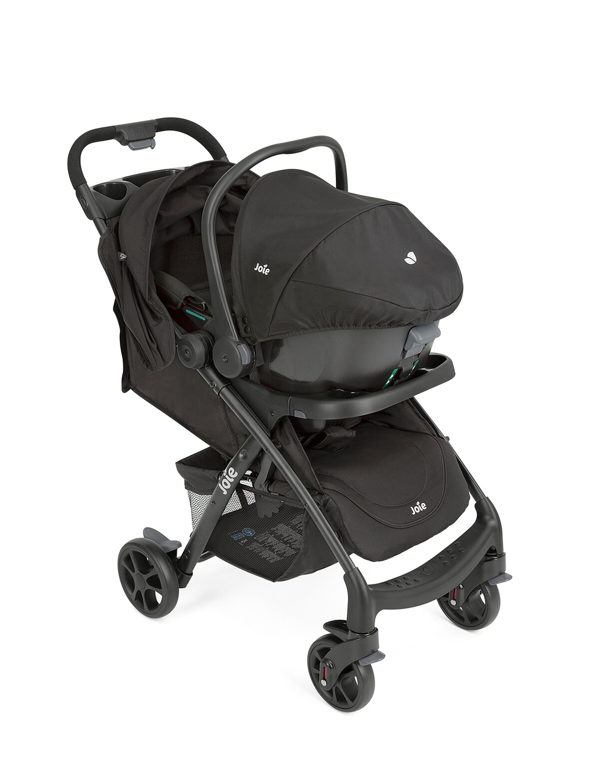Joie Muze LX 4-Wheel Travel System, Coal - Prams & Strollers