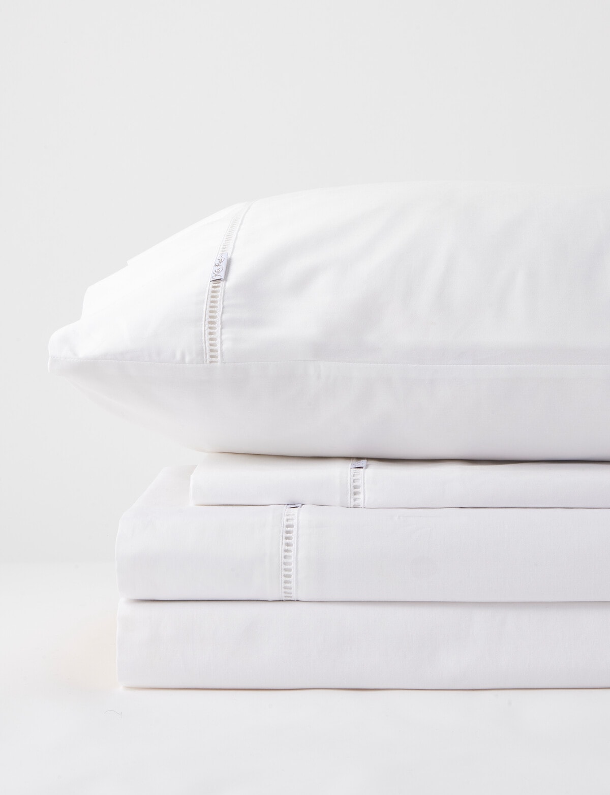 Kate Reed Sloane Sheet Set, White - Bed Sheets & Pillowcases