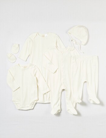 Little Bundle Going Home Pointelle Set, 6-Piece - Clothing Sets
