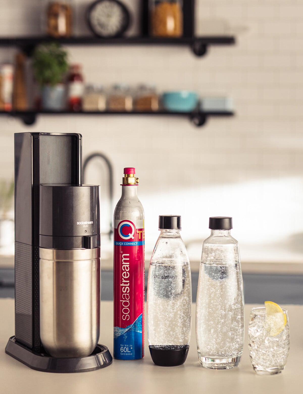 Sodastream 60 Litre Duo Starter Pack, Black - Sodastream
