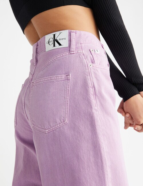 Calvin Klein High Rise Relaxed Jean, Iris Orchid - Jeans