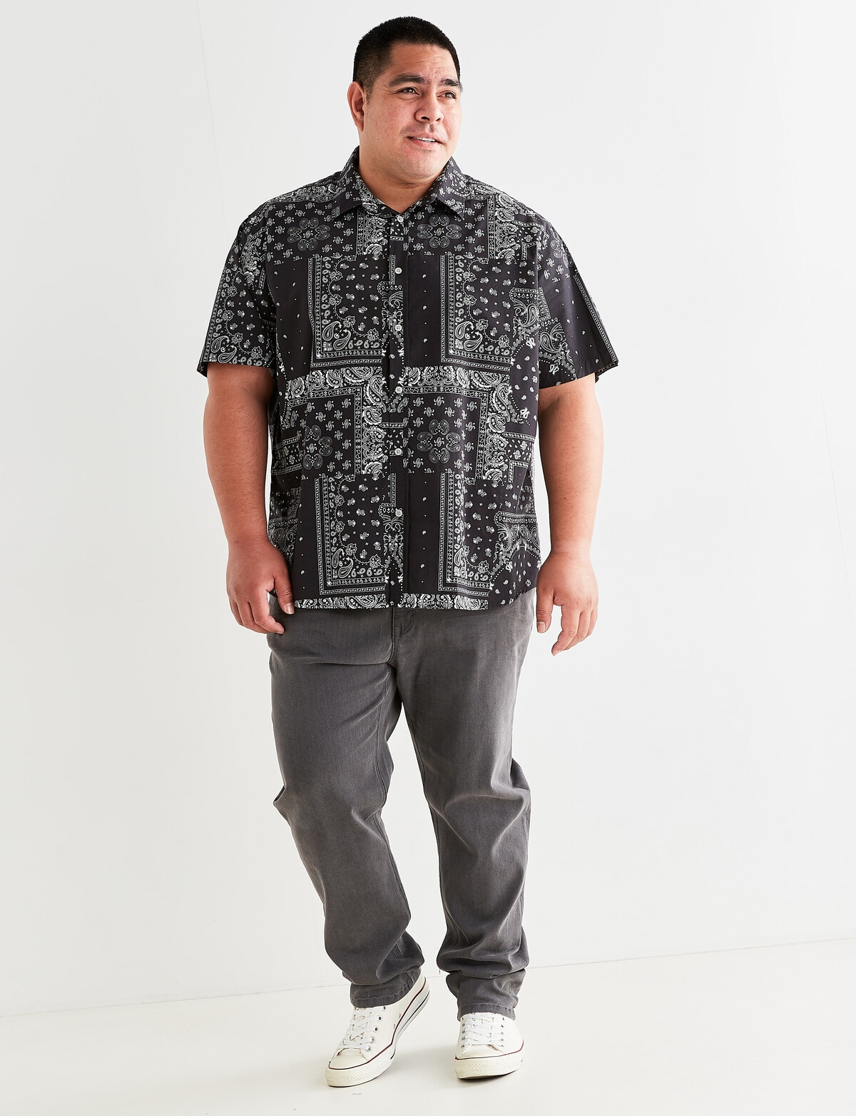 Chisel King Size Stretch Slim Jean, Grey - Pants & Jeans