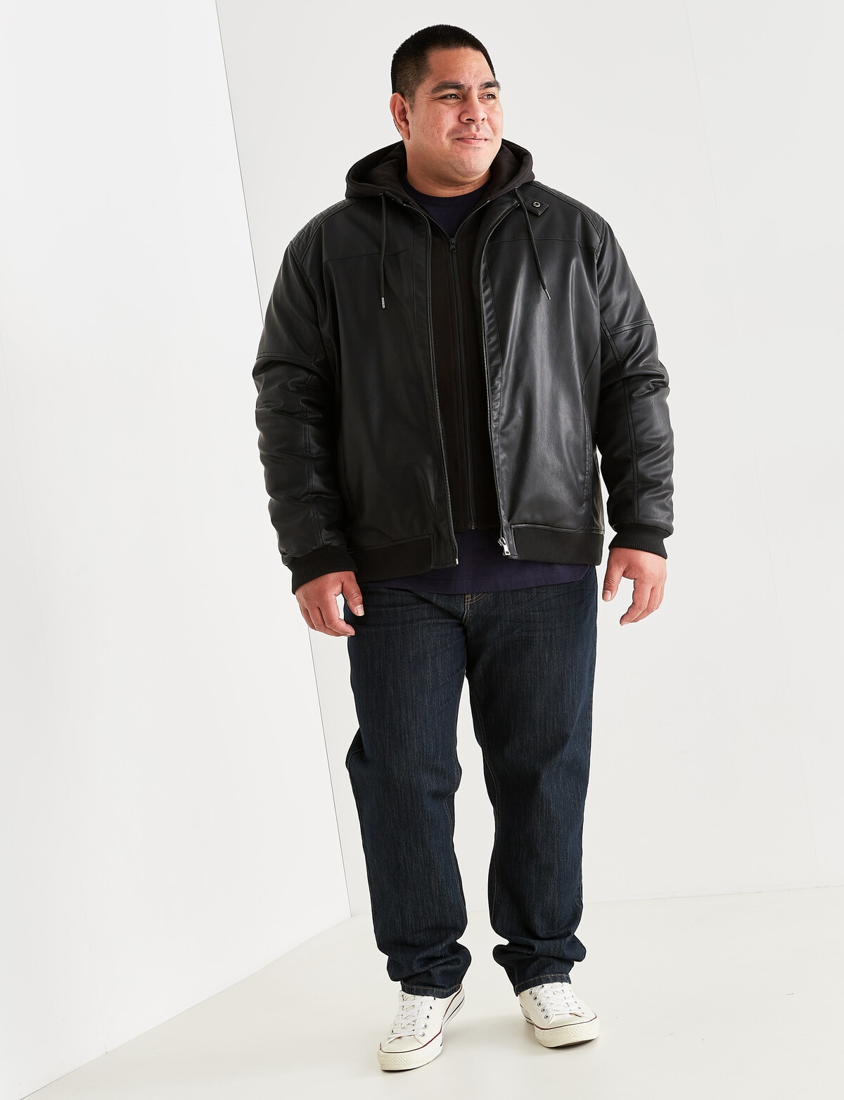 Chisel King Size Stretch Straight Leg Jean, Blue - Pants & Jeans