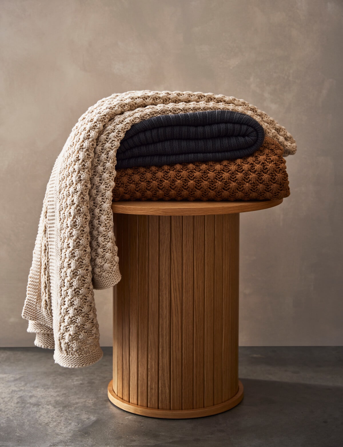 LUCA Furniture Porto Side Table, Natural - Coffee Tables & Side Tables