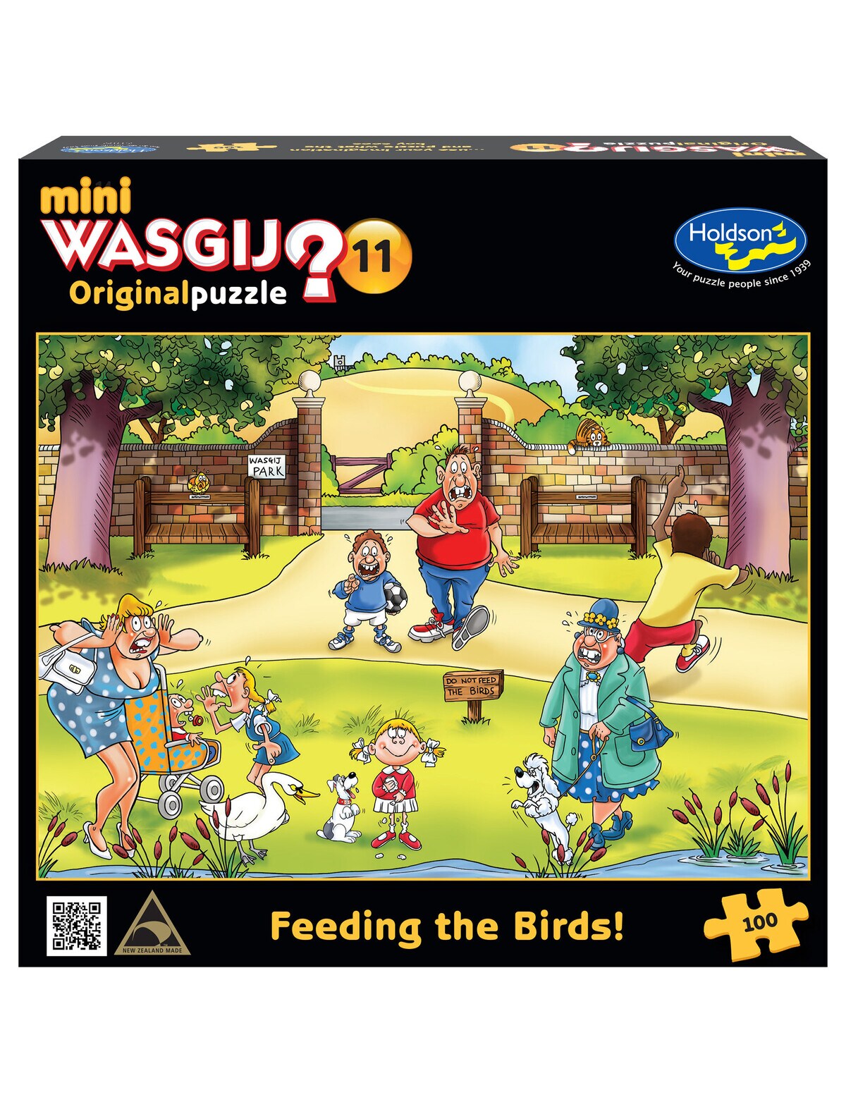 Wasgij Original #11 Feeding the Birds 100-piece Mini Jigsaw Puzzle ...
