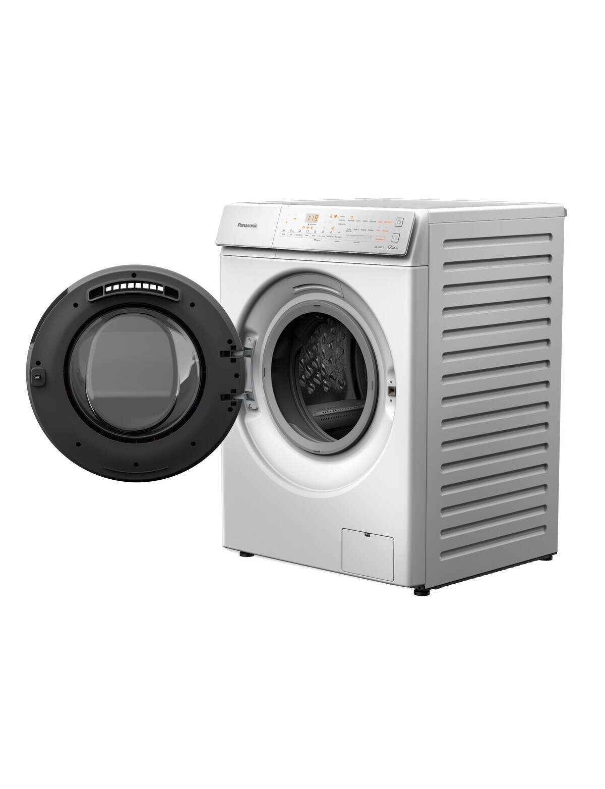 Panasonic 8.5kg Front Load Washing Machine, White, NA-V85FC1WAU - Front ...