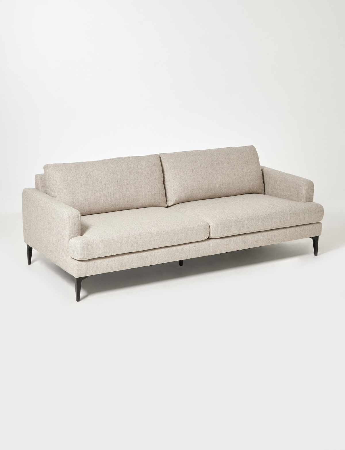 LUCA Furniture Camden Fabric 3 Seater Sofa - Sofas