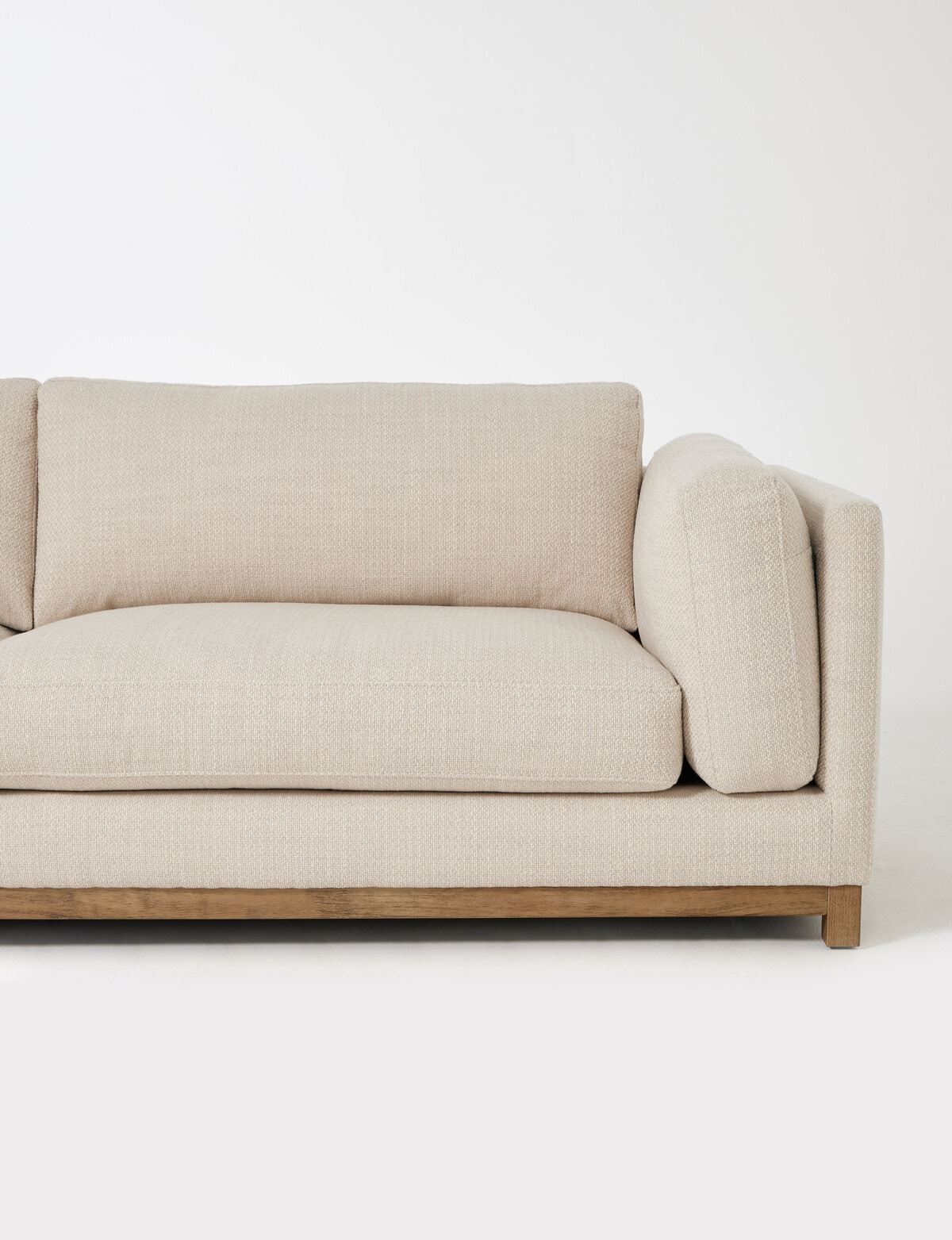 LUCA Furniture Venice Fabric 3.5 Seater Sofa - Sofas