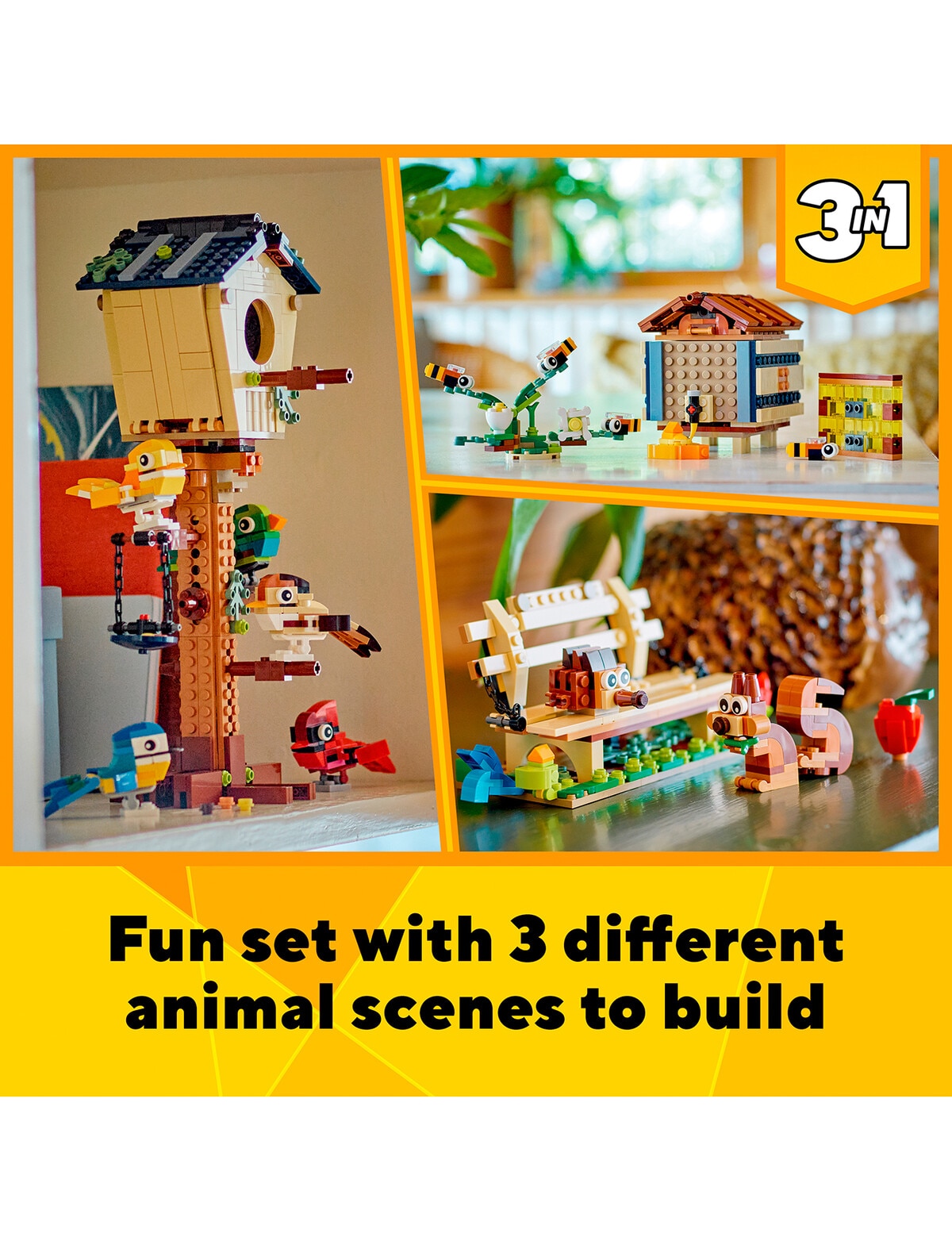 LEGO Creator 3-in-1 Birdhouse, 31143 - Lego & Construction