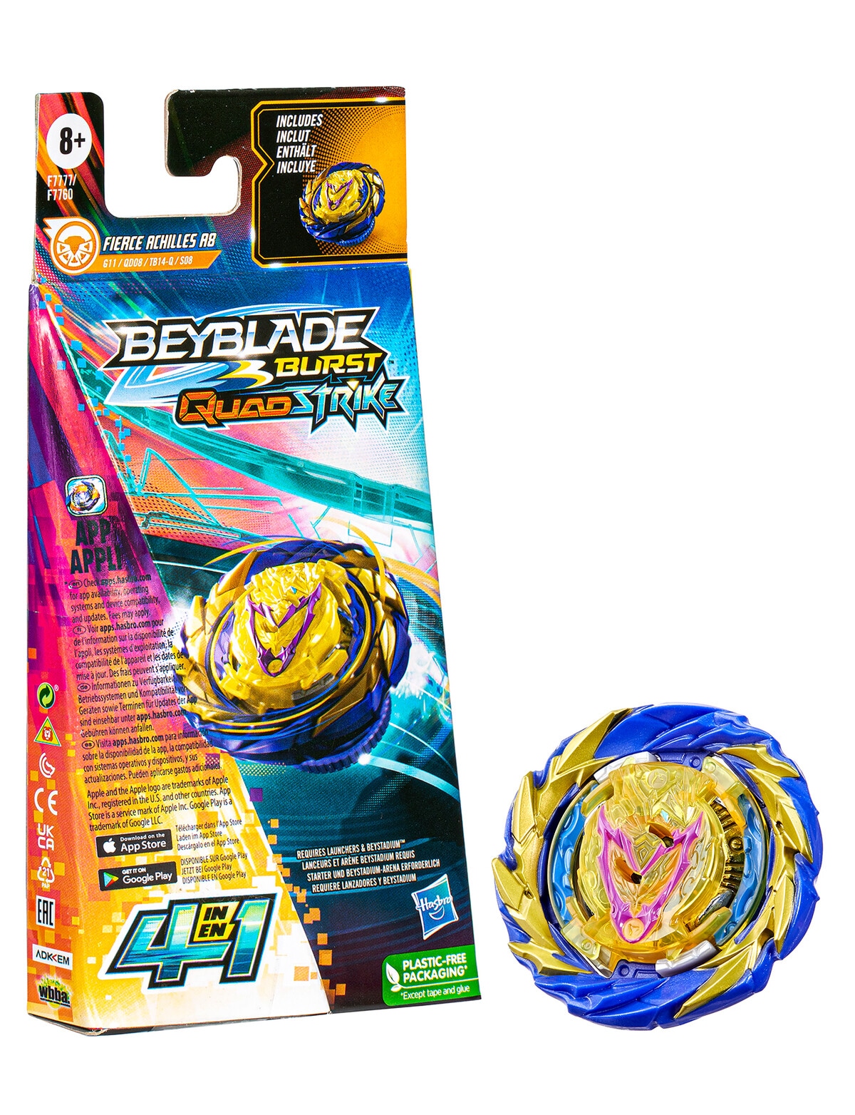 BeyBlade Quad Strike Single Pack, Assorted - Action Figures