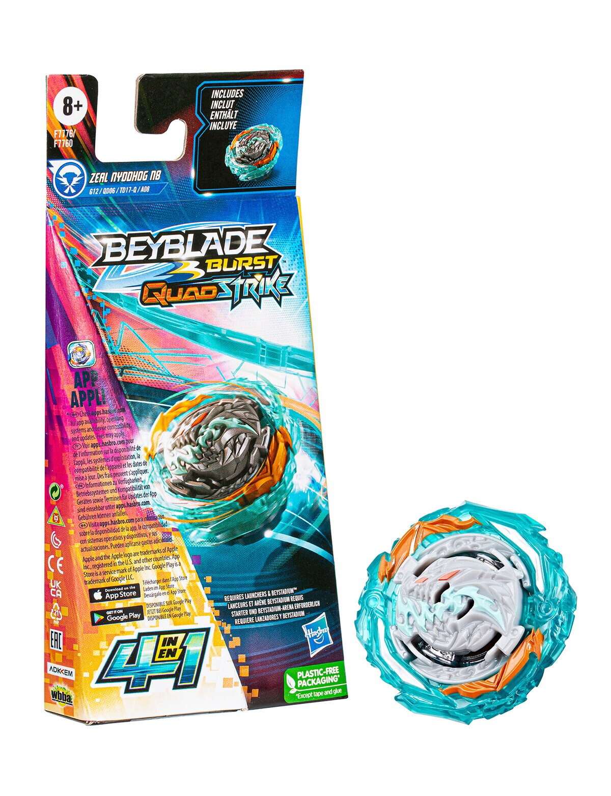 BeyBlade Quad Strike Single Pack, Assorted - Action Figures