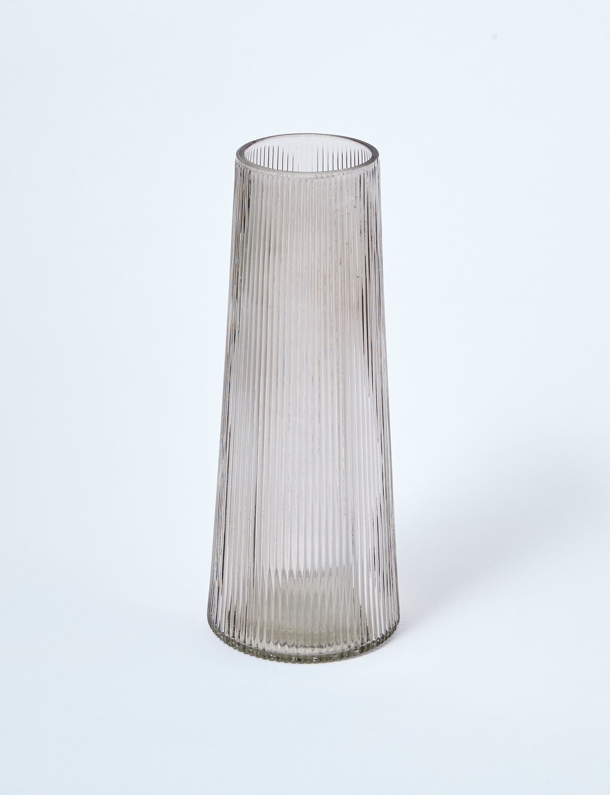 M&Co Napa Glass Vase, Greige, 28cm - Vases