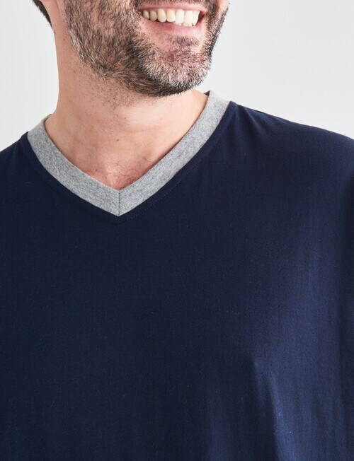 Chisel Cotton Knit Nightshirt, Navy - Sleepwear