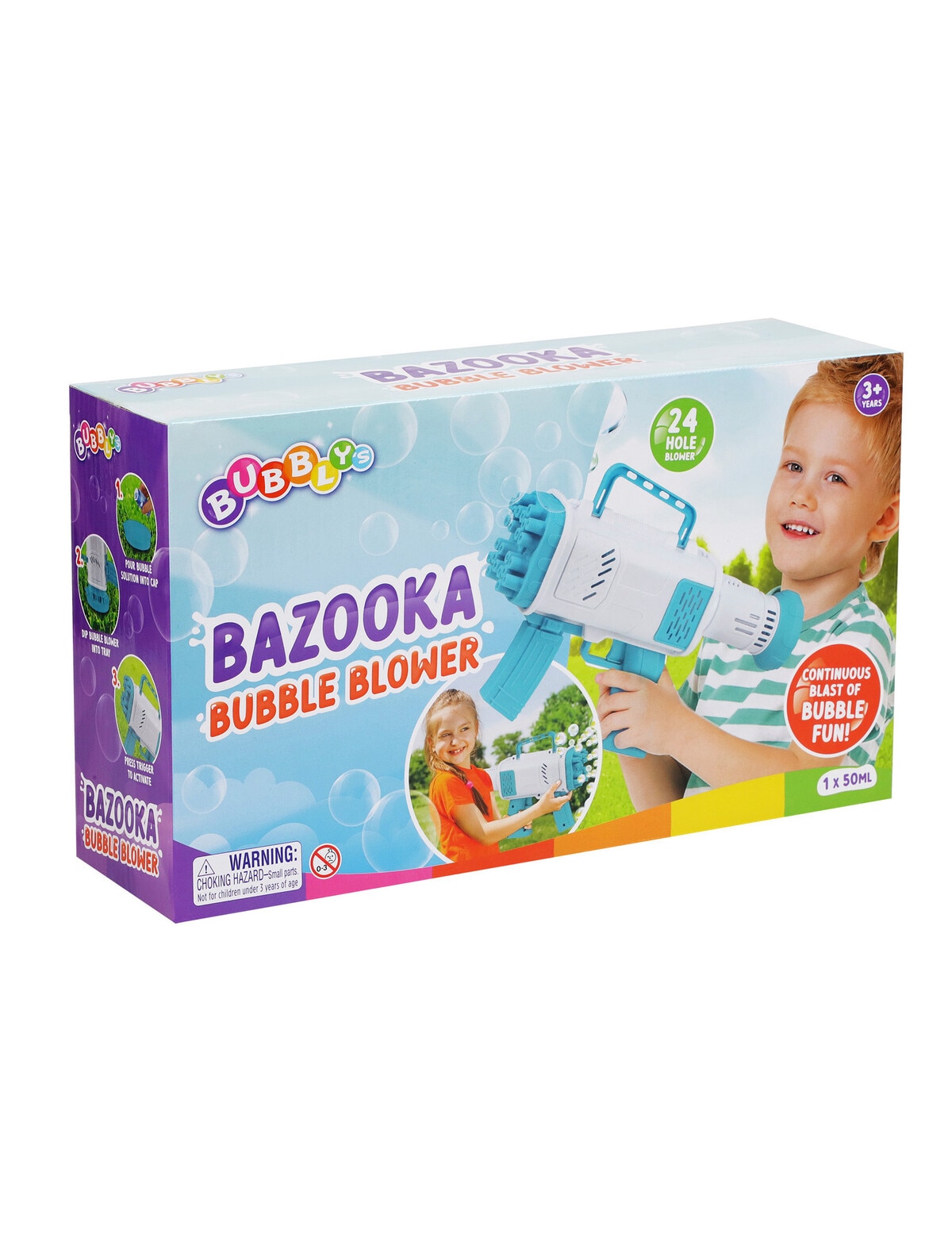Bubbly's 24-Hole Cyclone Bubble Blower - Scooters & Outdoor Toys