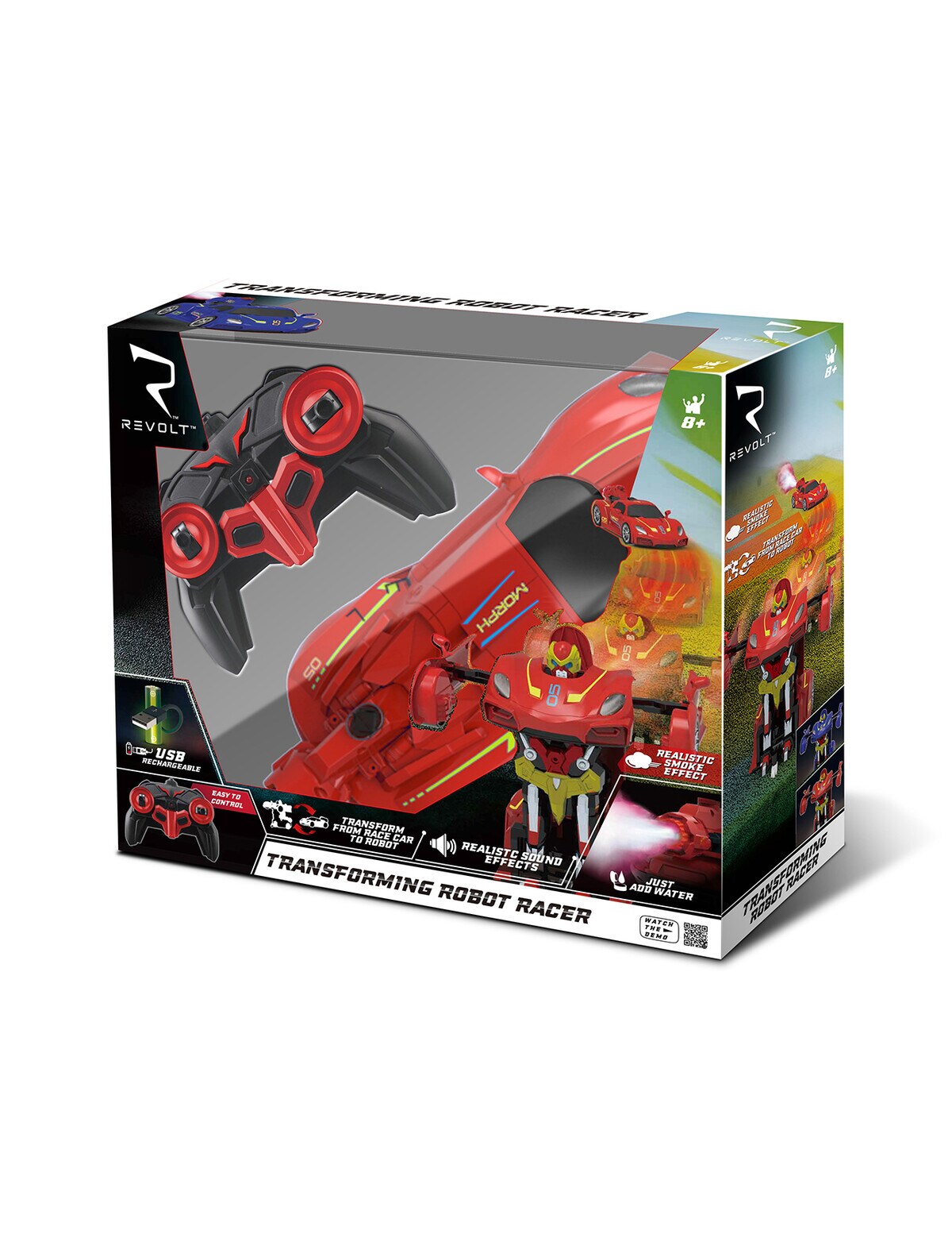 Revolt Transforming Robot Racer, Assorted - Cars, Trucks & Remote Control