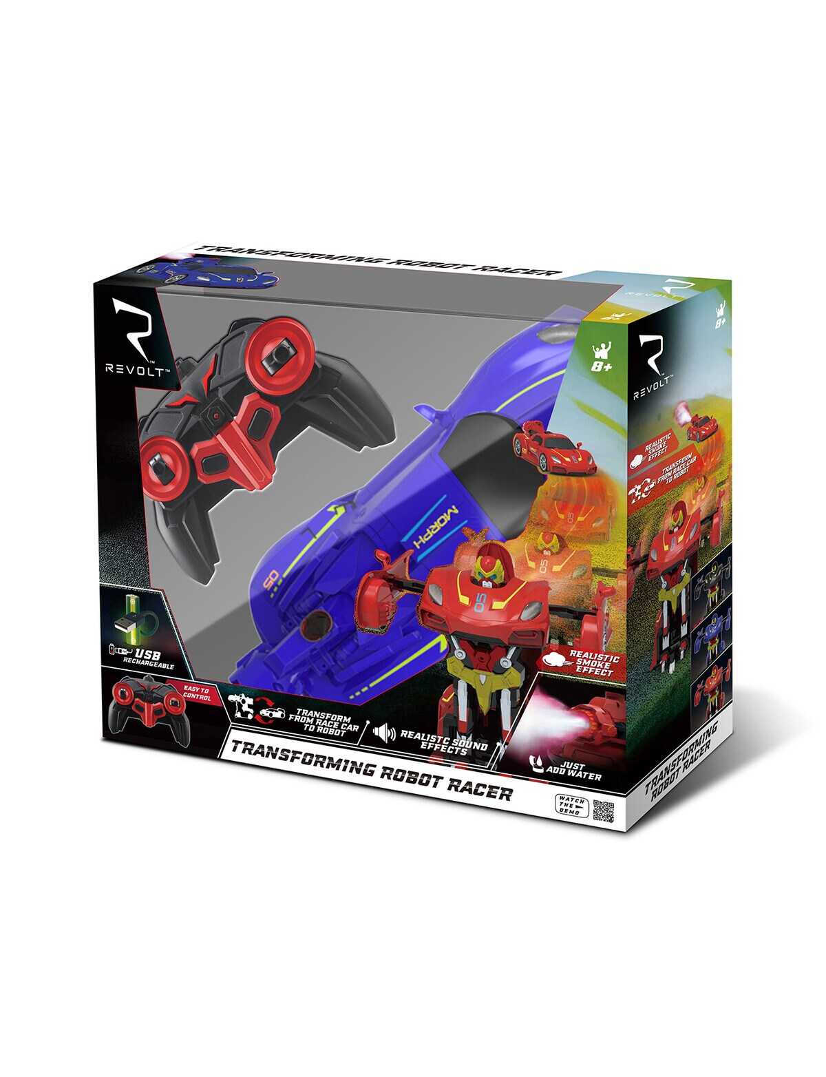 Revolt Transforming Robot Racer, Assorted - Cars, Trucks & Remote Control