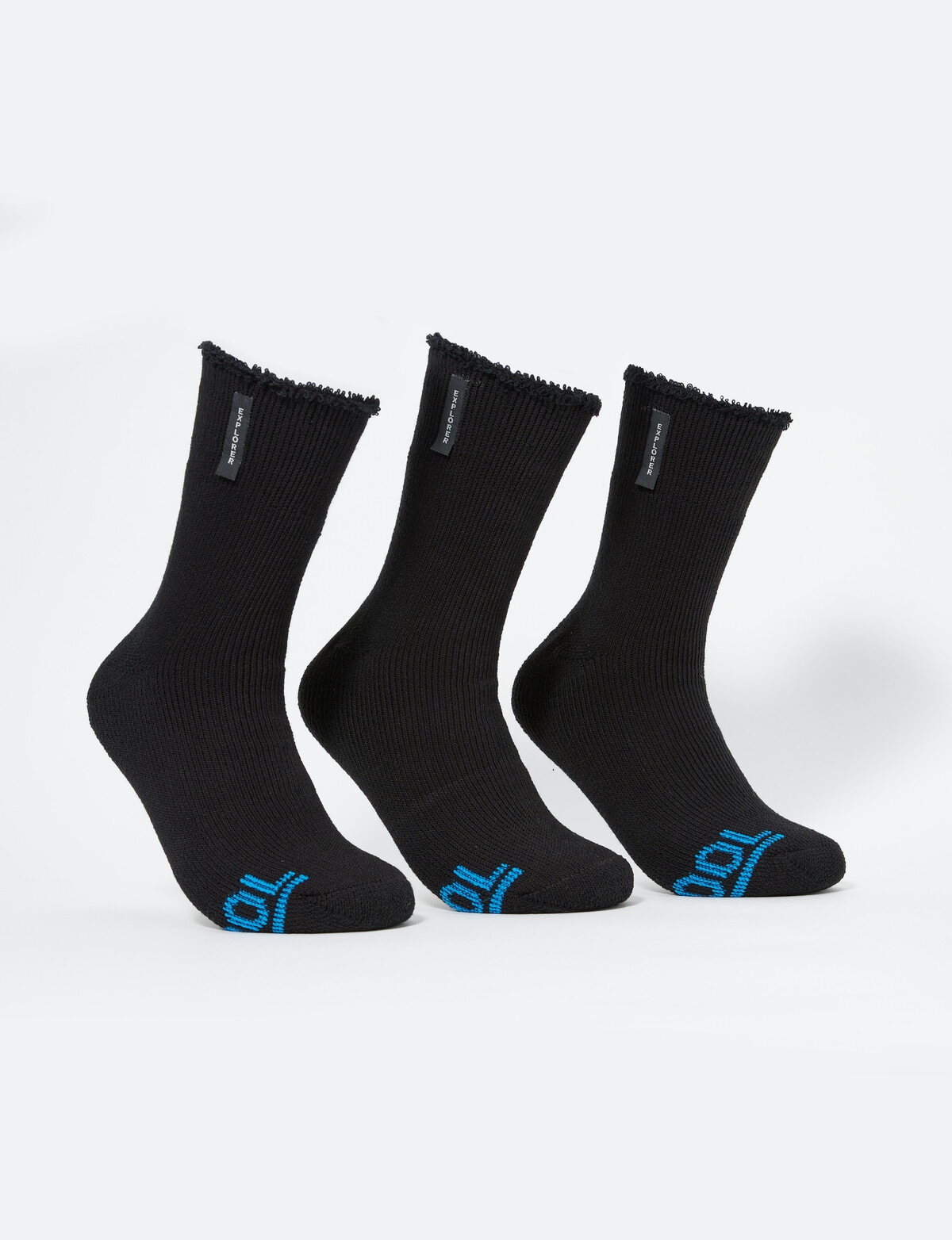 Bonds Explorer Original Crew Sock, 2-Pack, Black - Socks