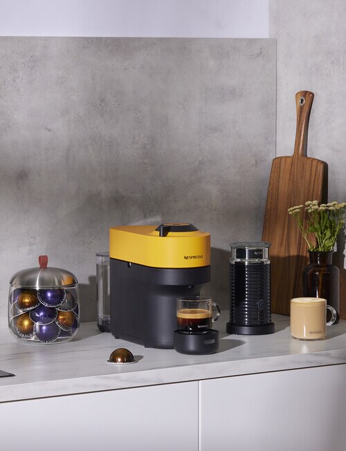 Nespresso Vertuo Pop Coffee Machine Bundle, Yellow, ENV90YAE - Coffee ...