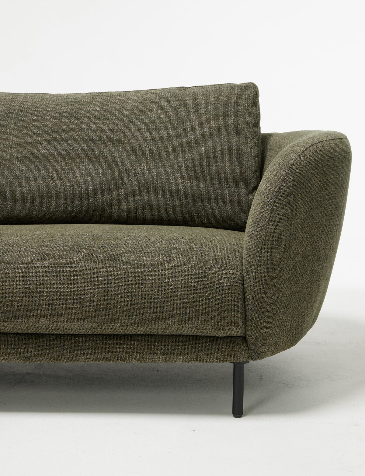 LUCA Furniture Milan Fabric 2 Seater Sofa with Left Hand Corner - Sofas