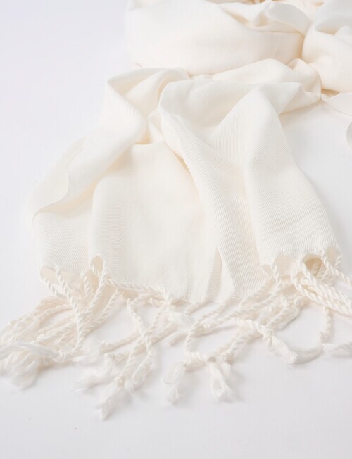 Boston + Bailey Classic Scarf, Ivory - Scarves & Wraps