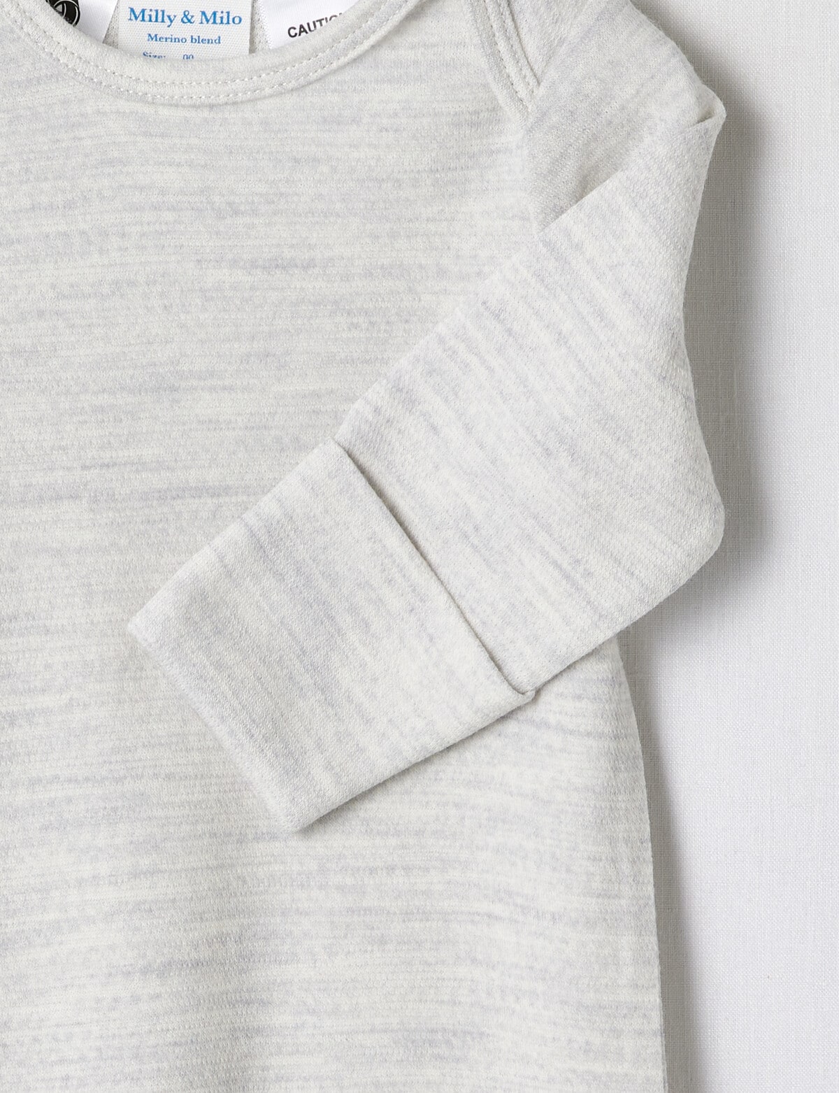 Milly & Milo Merino Blend Gown, Grey Marle - Sleepwear