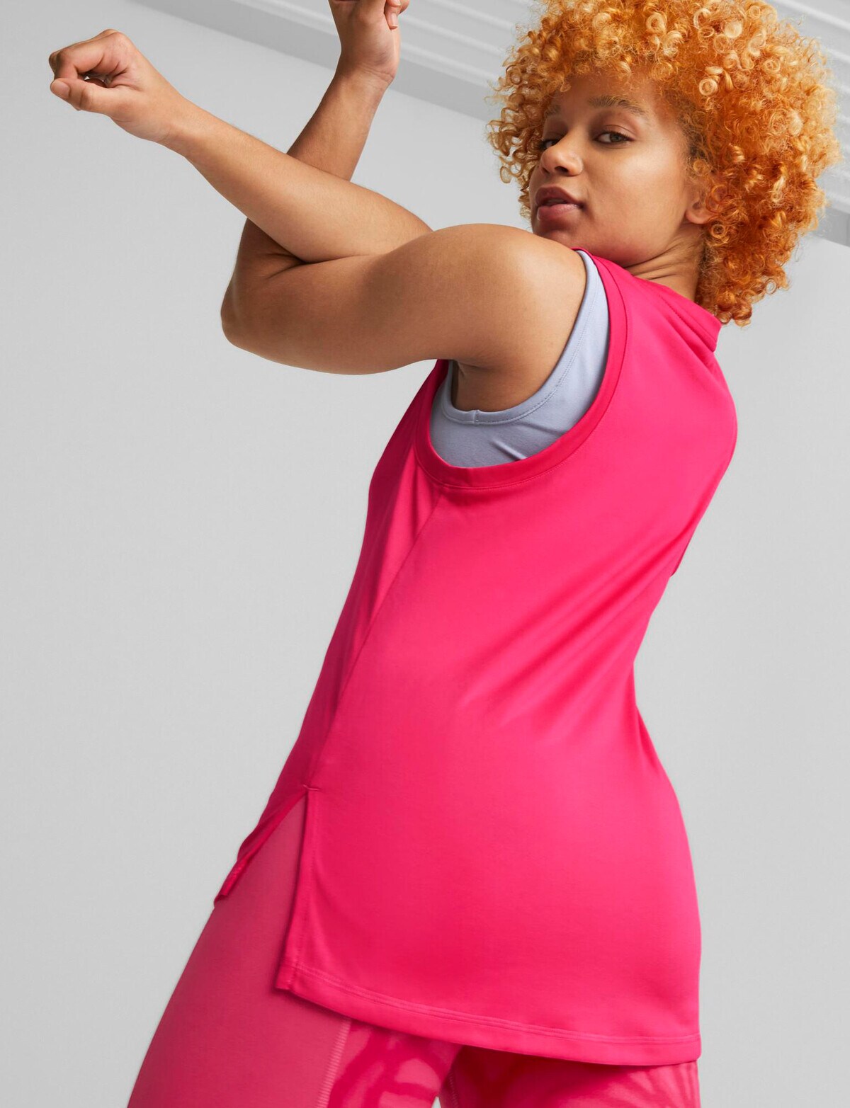 Puma Train Favorite Cat Muscle Tank, Orchid Shadow - Womens Clearance