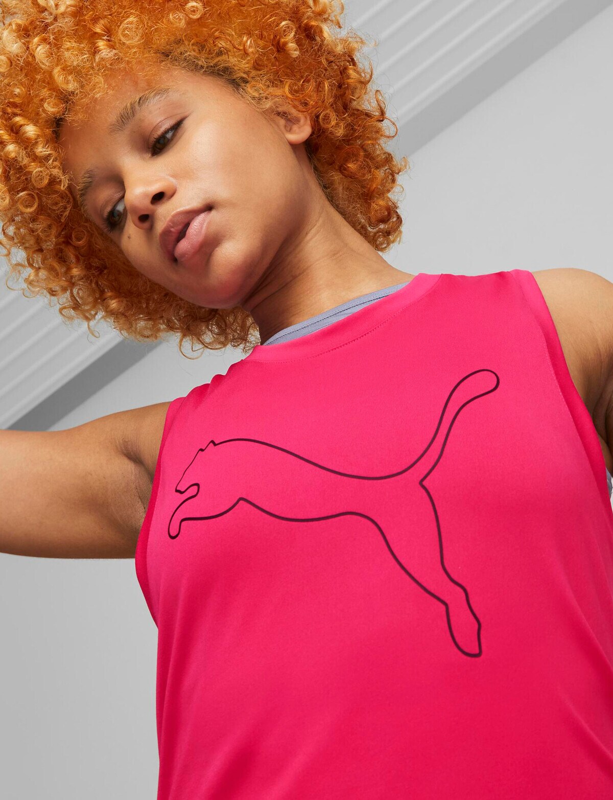 Puma Train Favorite Cat Muscle Tank, Orchid Shadow - Womens Clearance