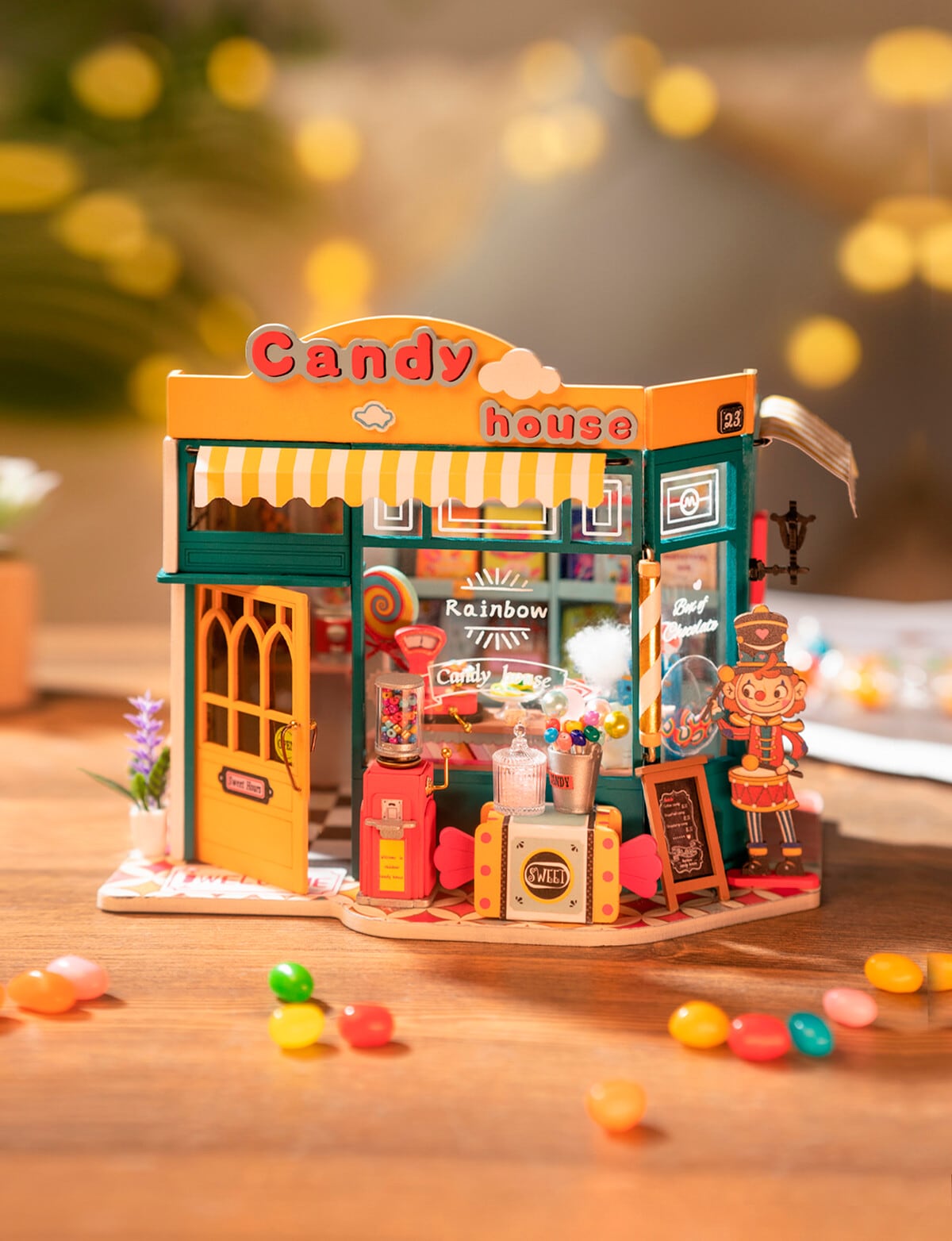 DIY Kits Miniature Kit, Rainbow Candy House - Arts & Crafts