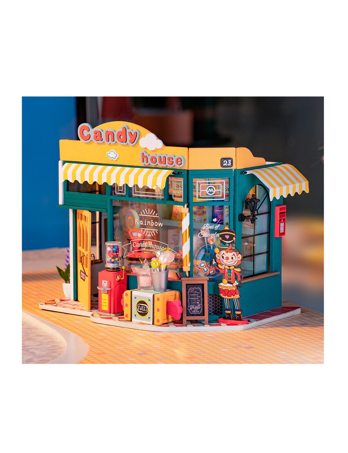 DIY Kits Miniature Kit, Rainbow Candy House - Arts & Crafts