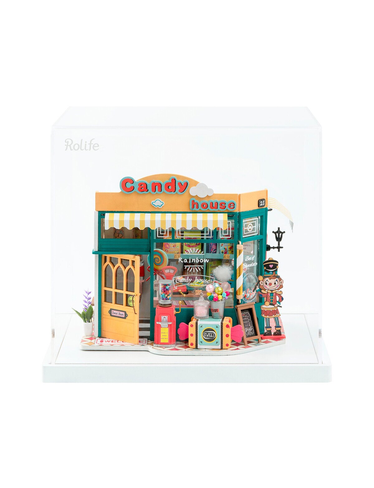 DIY Kits Miniature Kit, Rainbow Candy House - Arts & Crafts