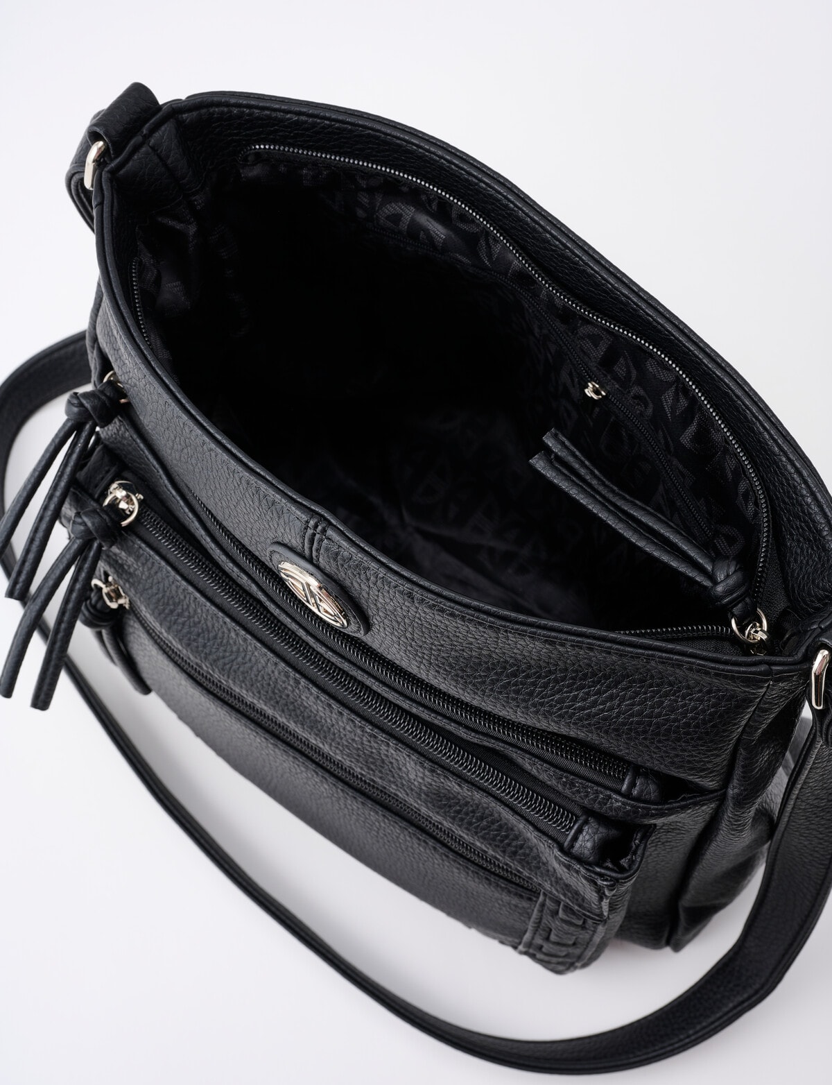 Boston + Bailey Zips Shoulder Bag, Black - Handbags
