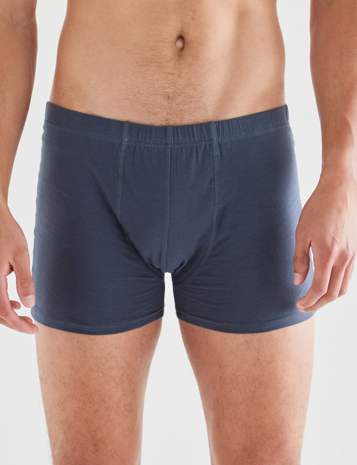 Chisel Plain Trunk, 2-Pack, Black & Grey - Underwear