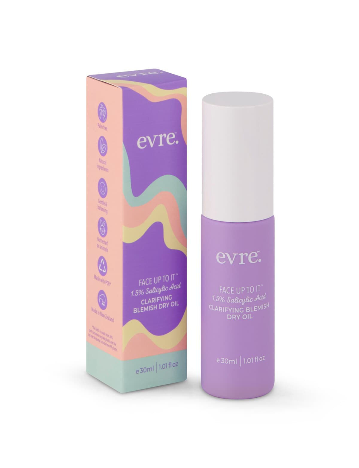 evre. Face Up To It, Clarifying Dry Oil, 30ml - Treatments & Masks