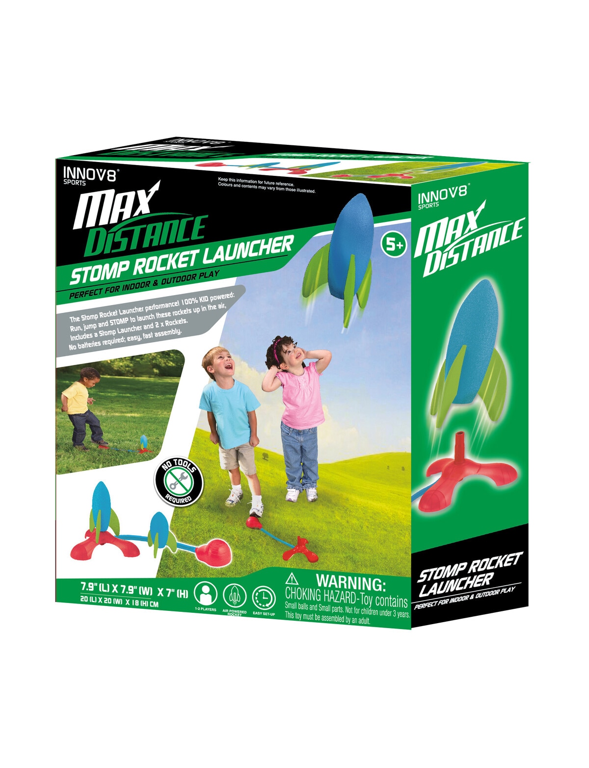 INNOV8 Max Distance Stomp Rocket Launcher - Scooters & Outdoor Toys