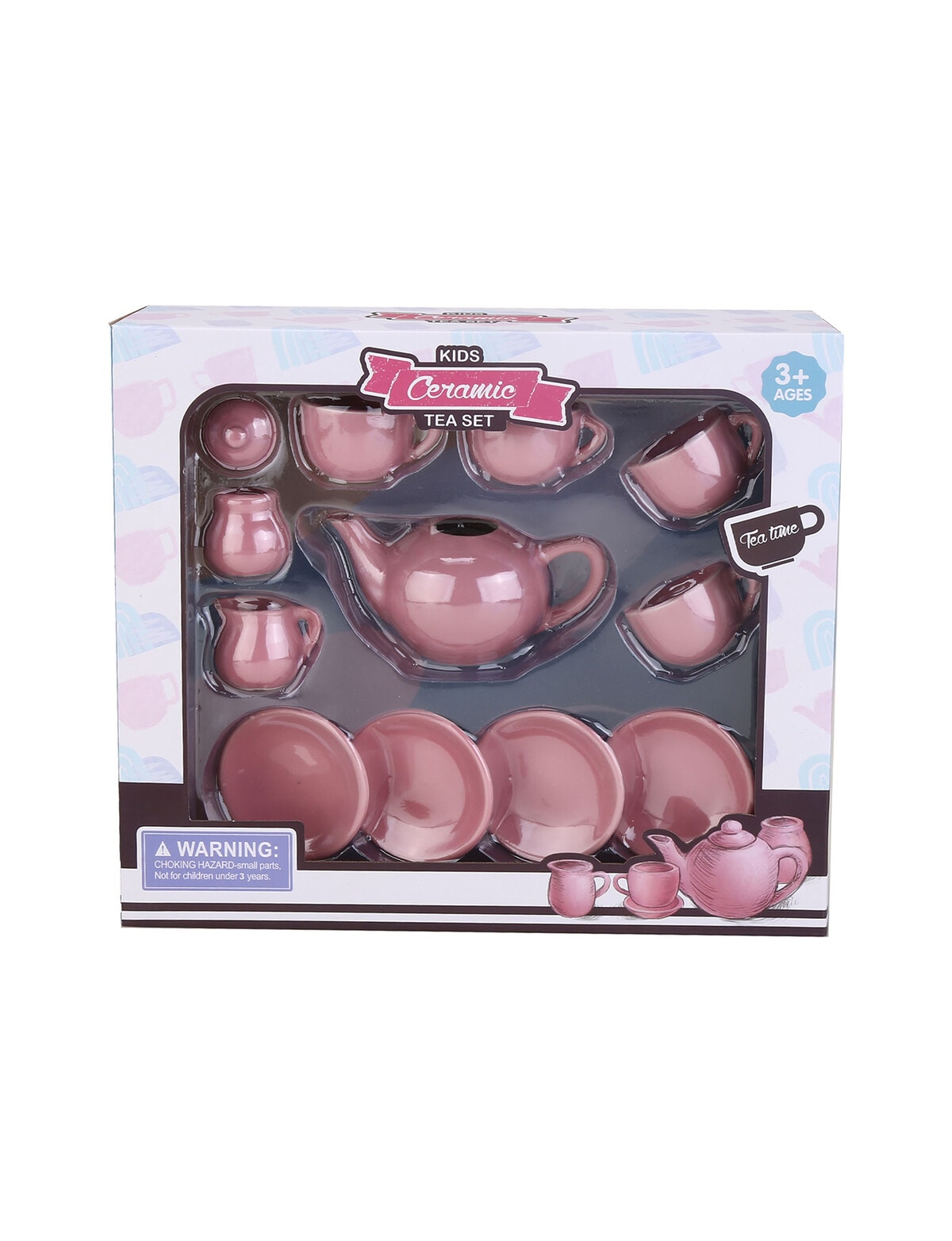 Roleplay Toy Tea Set, 12-Piece - Role Play & Dress Up