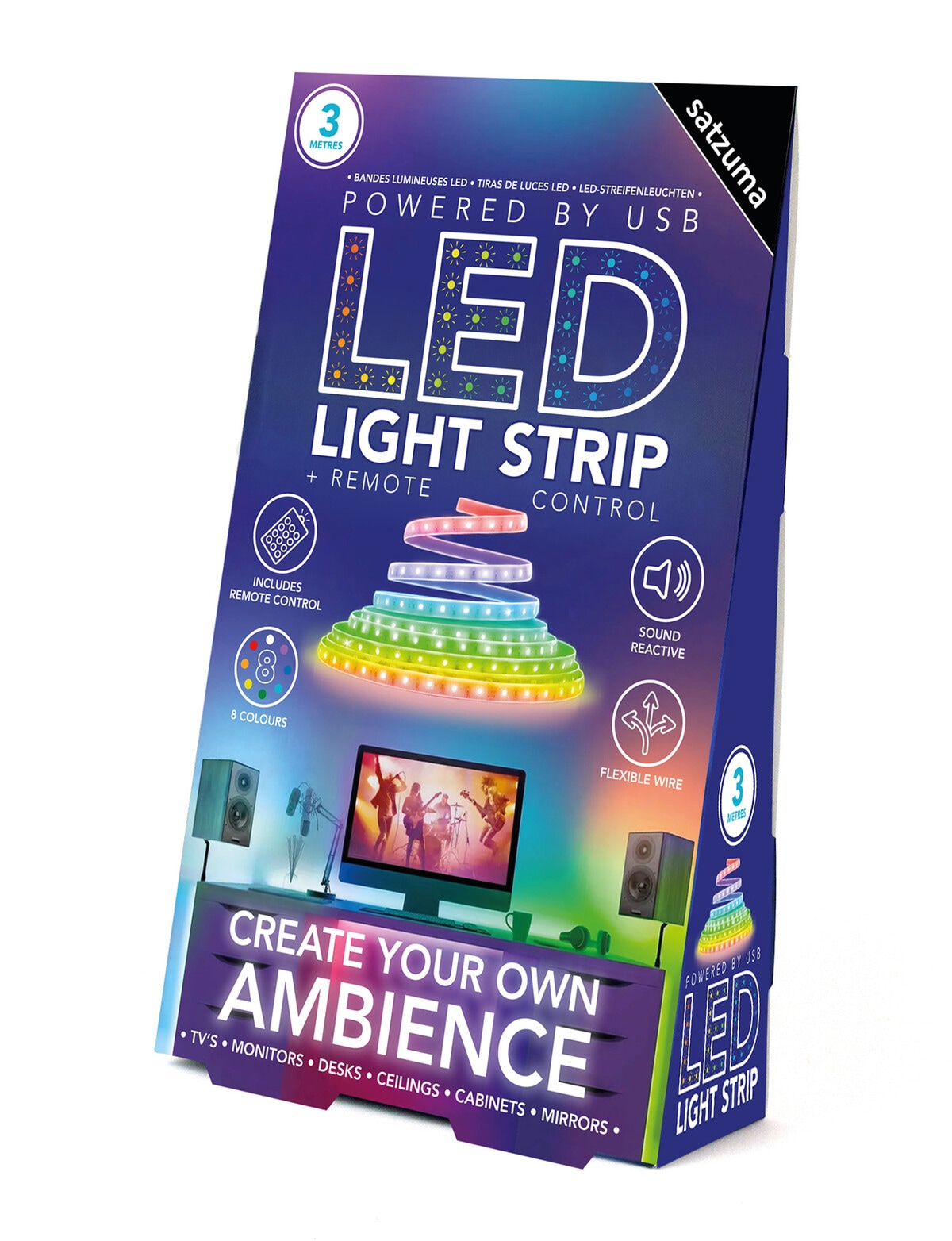 Satzuma Led Light Strip, 3 Metres - Other Toys