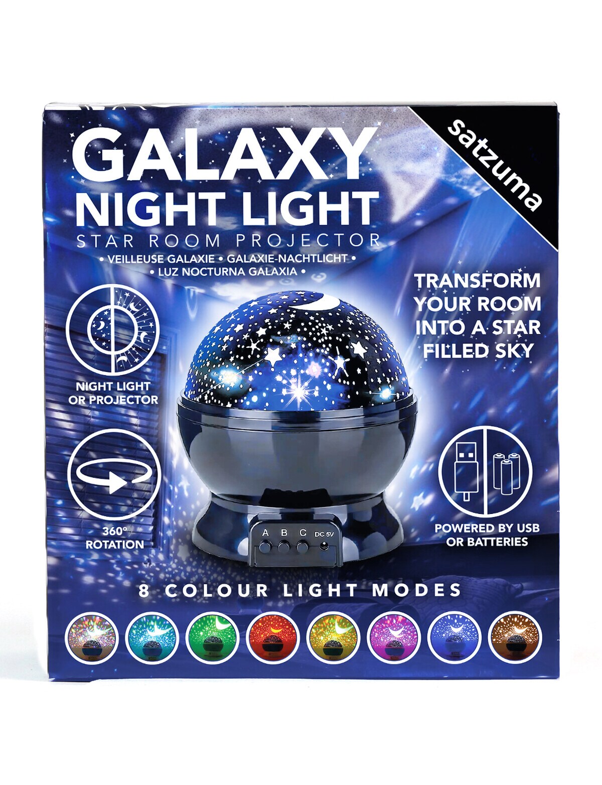 Satzuma Galaxy Night Projector - Other Toys