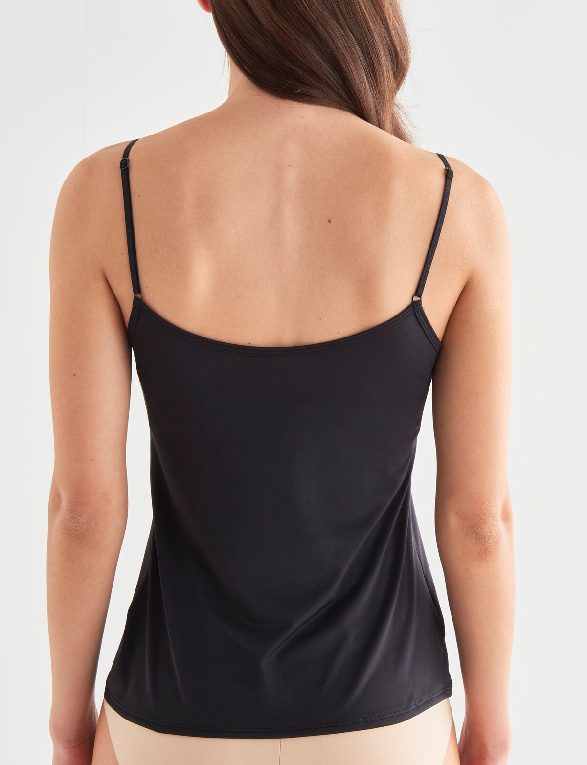 Essence Lace Square Neck Cami Top, Black - Camisoles, Slips & Bodysuits