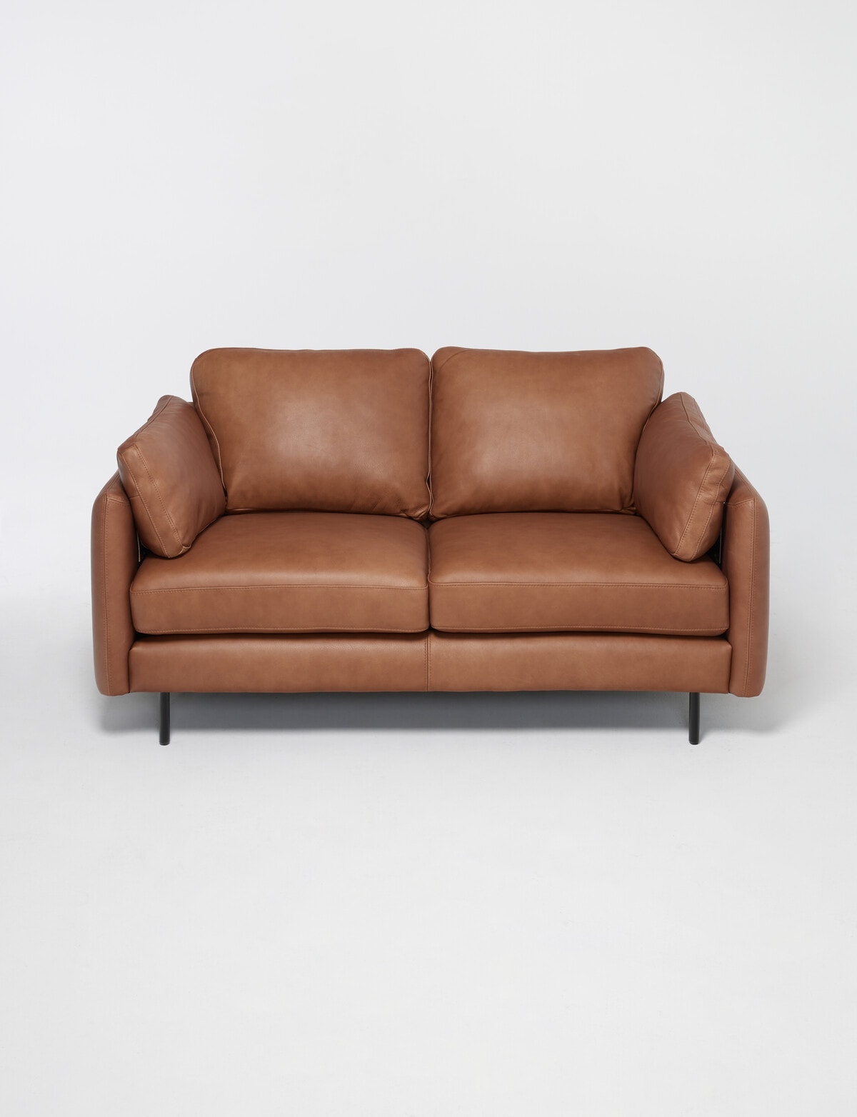 LUCA Furniture Rio Leather 2 Seater Sofa - Sofas