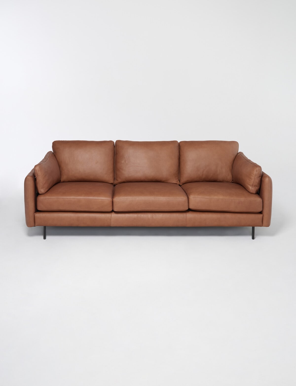 LUCA Furniture Rio Leather 3 Seater Sofa - Sofas