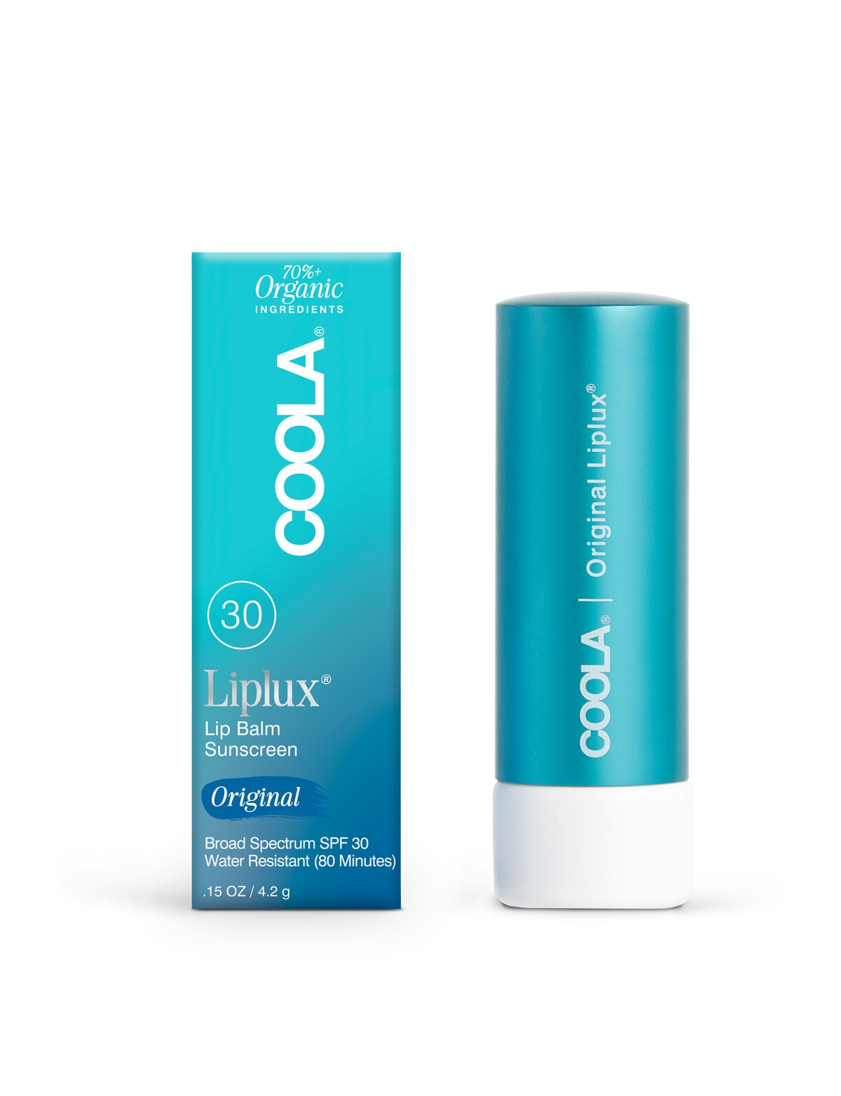 COOLA Classic Liplux Sunscreen Lip Balm, SPF30, Original, 4.2g ...