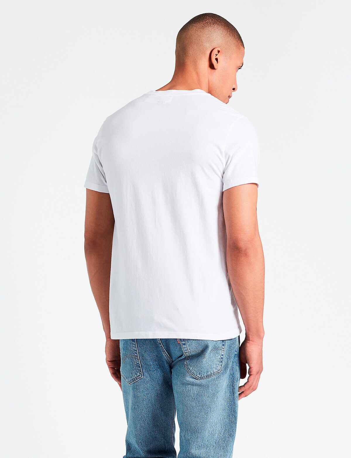 Levis Original Housemark Short Sleeve Tee, White - T-shirts, Singlets ...