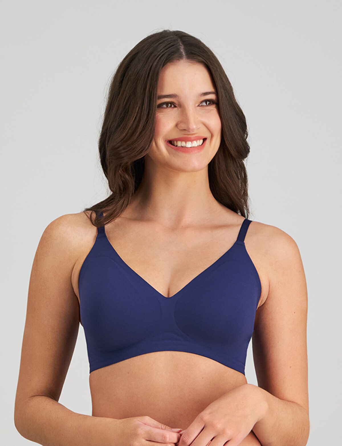 Bendon Comfit Soft Cup Plunge Bra, Medieval Blue - Bras