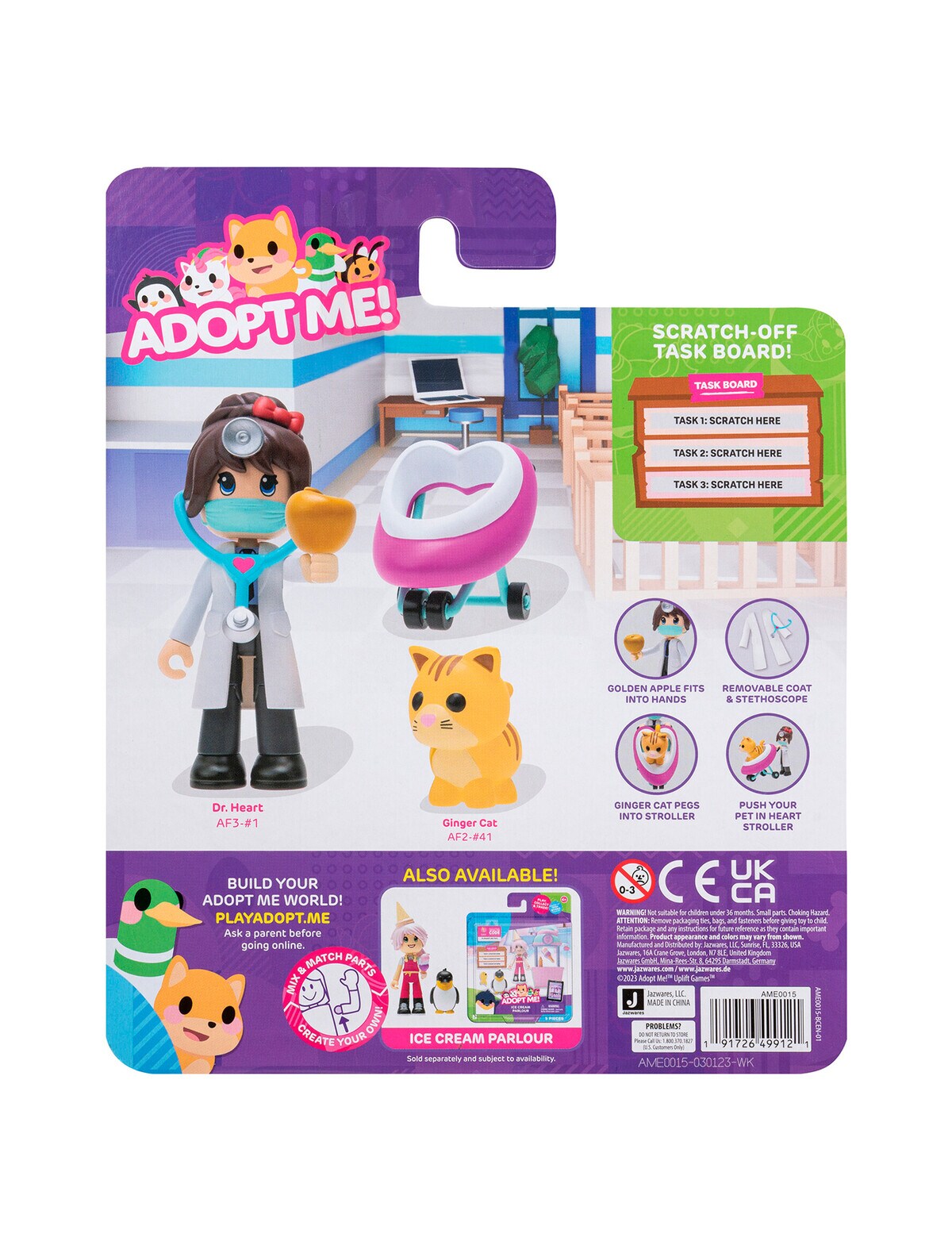Adopt Me! Adopt Me! Collectible Pets, 2-Pack, Assorted - Action Figures